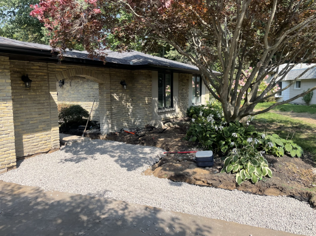 Front Yard Interlock and Japanese Garden in Mississauga | Oakly Landscaping